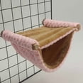 Cage-Mounted Double-Layer Small Pet Hammock, Soft Plush Hideout Bed ...