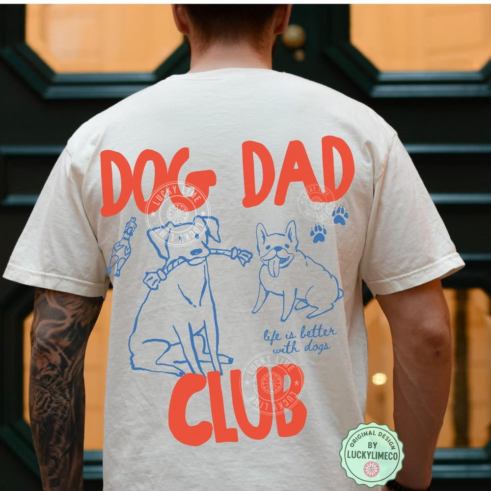 Click here for Alvord Dog Dad Club Funny Dog Lover Back Design Sh... prices