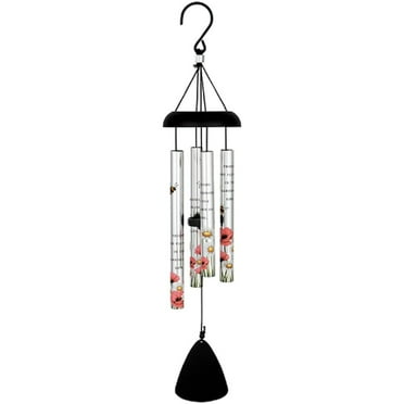 Carson Home Accents 21 in. Picturesque Wind Chime, Sonnet-In Loving ...