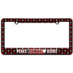 Peace Love Science License Plate Tag Frame, Multiple Colors - Walmart.com