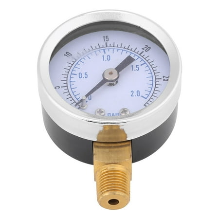 Air Compressor Pressure Gauge Gauge Hydraulic, 0-2bar Water Oil ...