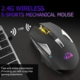 Wireless Gaming Mouse Rechargeable with Rainbow RGB Backlit,Optical ...