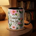 Blessed Mom Life Floral Ceramic Mug, Mother's Day Gift, New Mama Cup ...