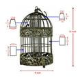 "Kozy Life Rustic Metal Squirrel Proof Caged Bird Feeder, Guard Seed ...