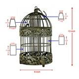 "Kozy Life Rustic Metal Squirrel Proof Caged Bird Feeder, Guard Seed ...