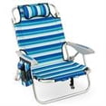 Barara King Single Folding Beach Chair for Adults with 4-Position ...