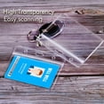CCOCC 2026 New 6 Pcs Extra Thick Id Card Badge Holder,Horizontal Clear ...