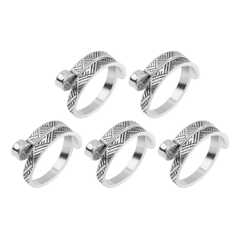 FaLX 5Pcs Adjustable Opening Thimble Yarn Holder - Cute Curved Design ...