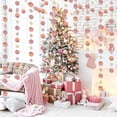 5 Pieces Rose Gold Round Dots Garland Graduation Party Hanging Decor ...
