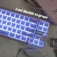 TTTYBA-Crystal Jelly Keycap, Purple Shine Through Custom Keycap, 135 ...
