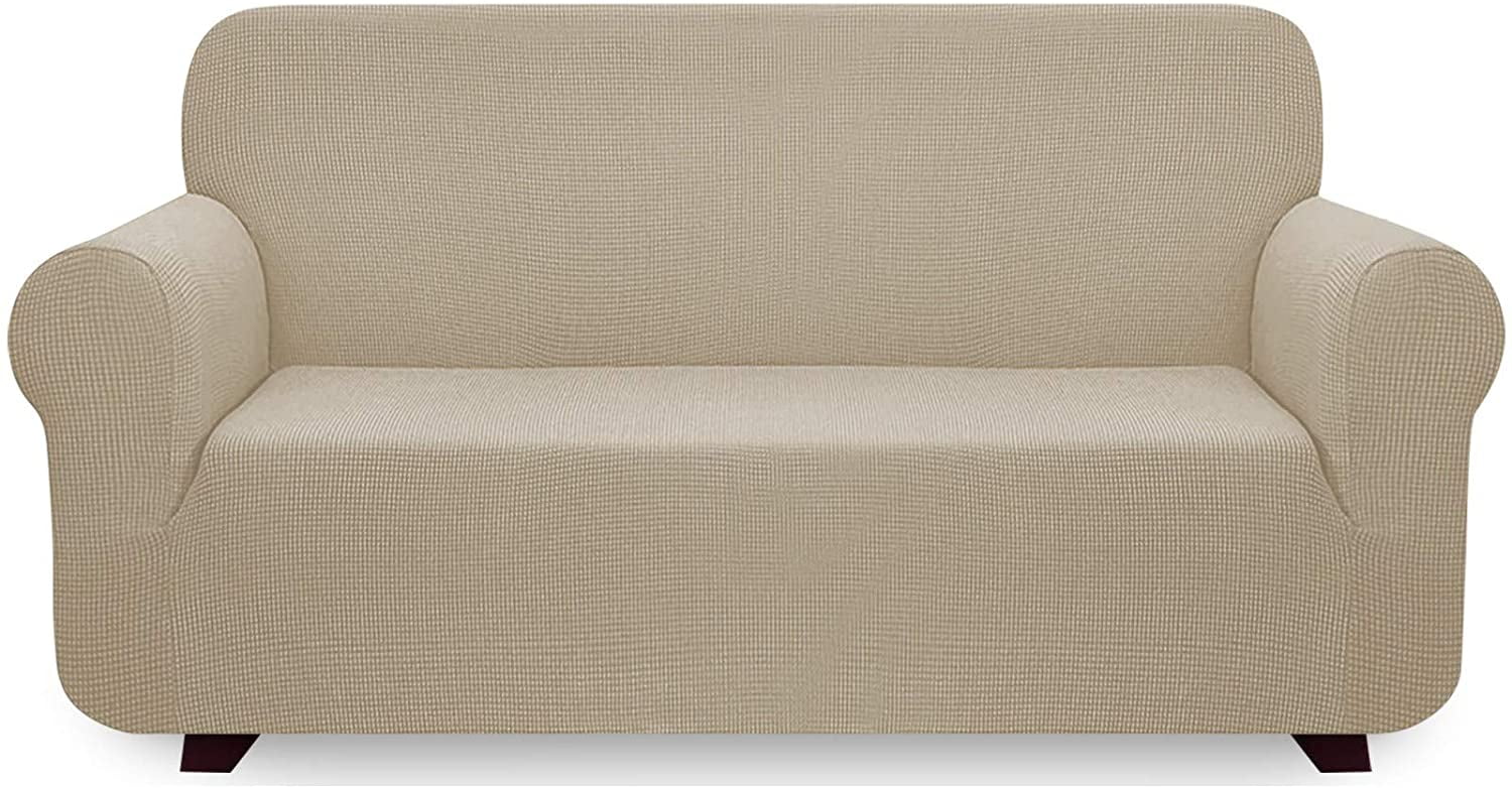 iCOVER One Piece High Stretch Couch Cover, Large Sofa Slipcover, fit ...
