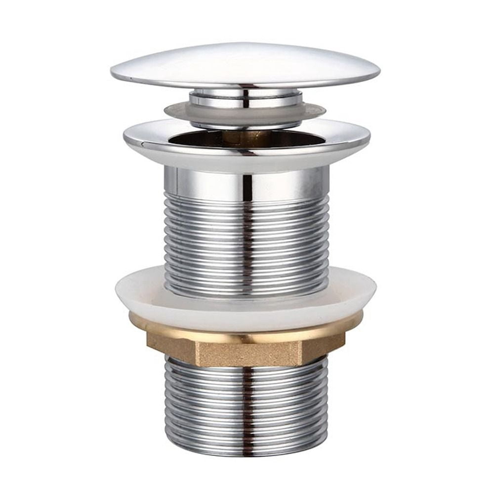 Washbasin Click Clack Waste Button Slotted Unslotted Bath Stopper Basin ...