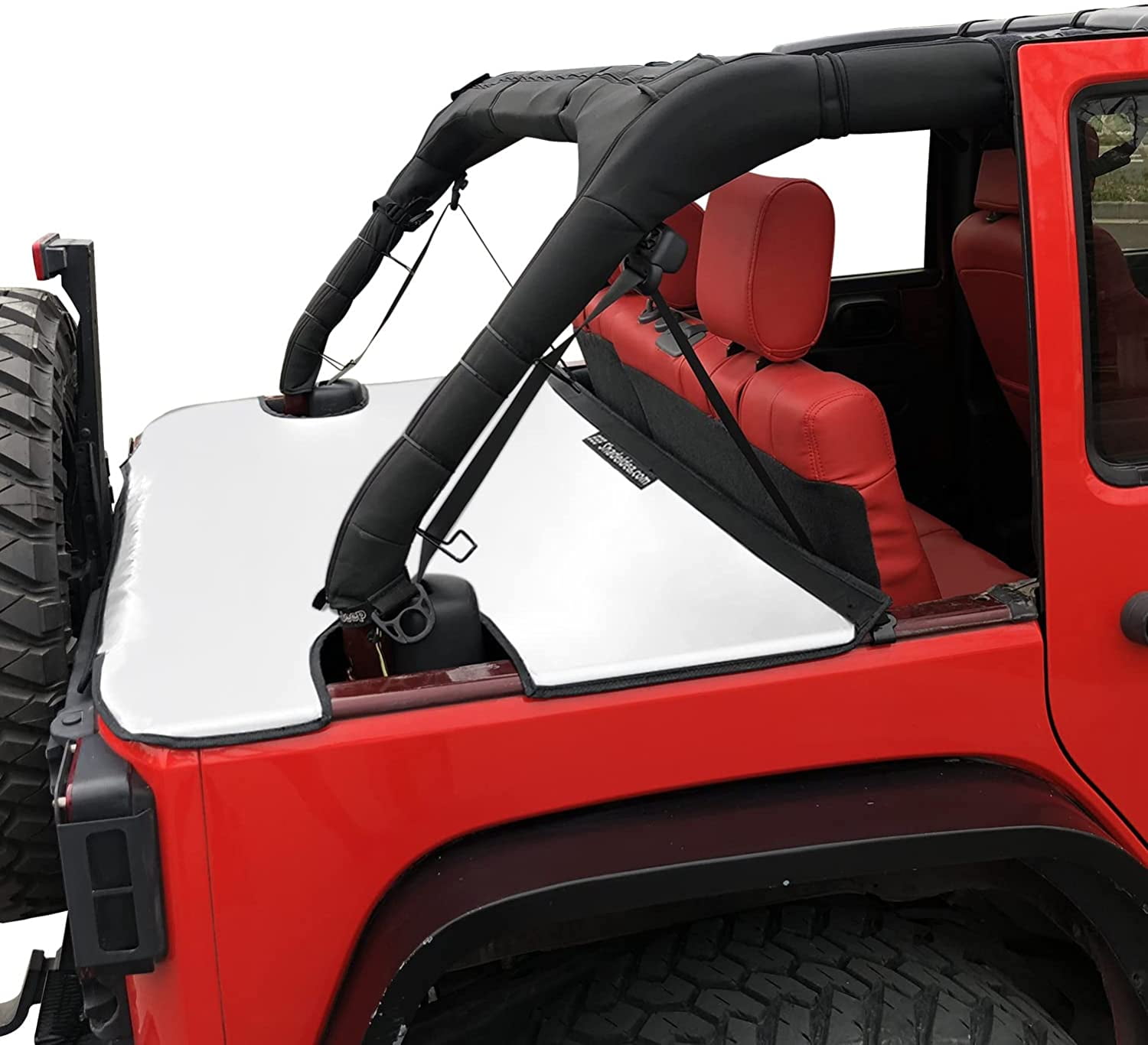 Shadeidea Jeep Wrangler Cargo Cover JK 4 Door Tonneau Cover JKU (2007 ...