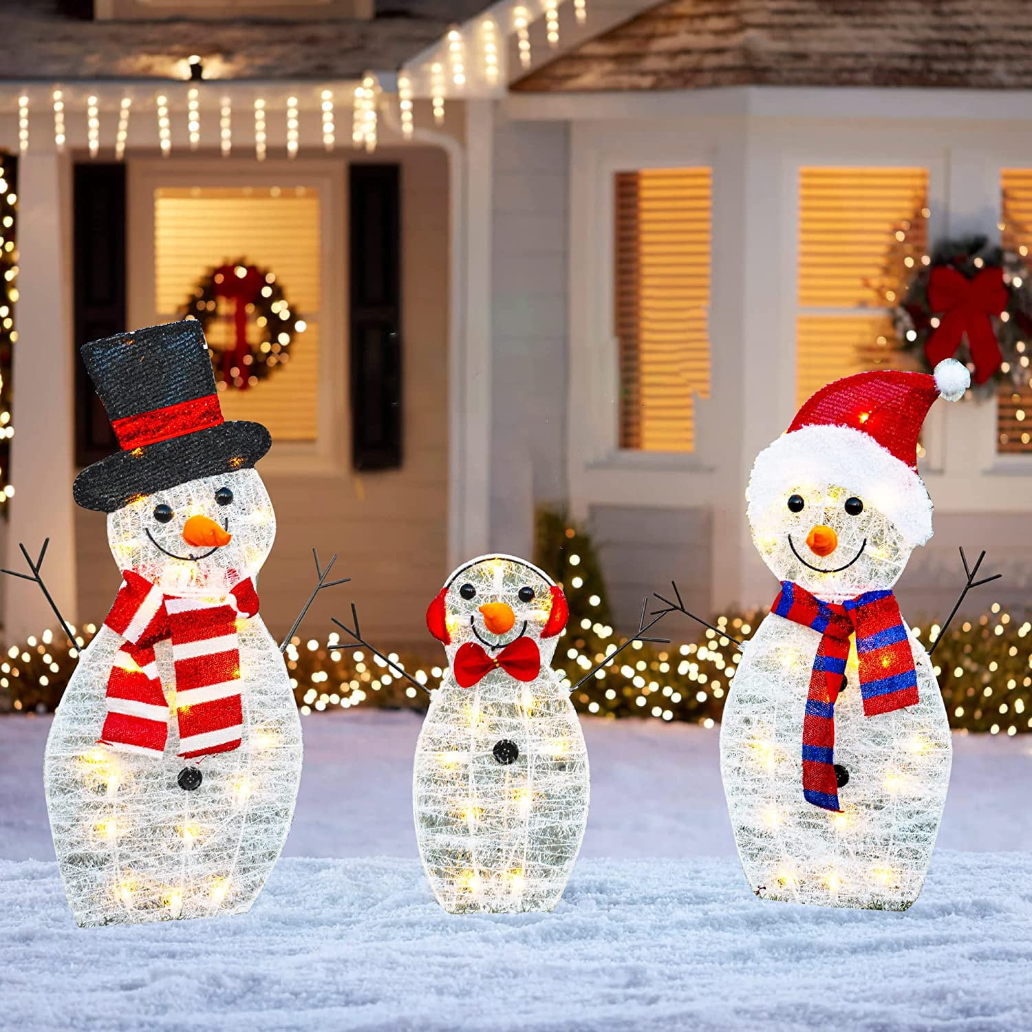 Click here for Nipocaio Christmas Decoration 55 Led Lighted Snowm... prices