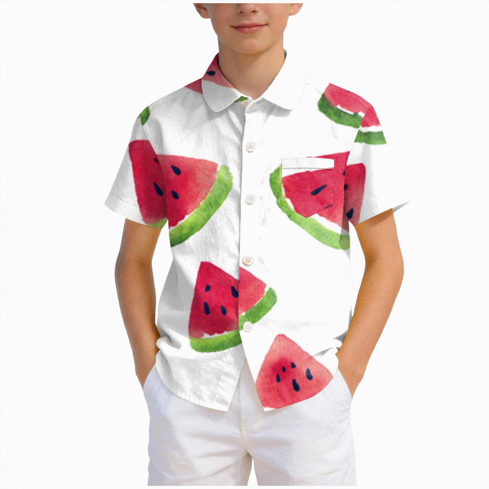 Click here for Gdxvjhbj Button Down Shirt Boys Kids Hawaiian Shir... prices