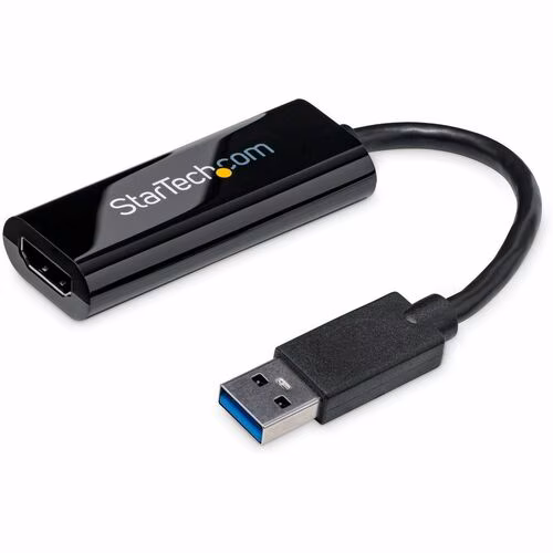 StarTech. com USB32HDES Slim USB 3.0 to HDMI External Video Card Multi Monitor Adapter - USB Graphics Card - Portable USB Video Card - 1920x1200