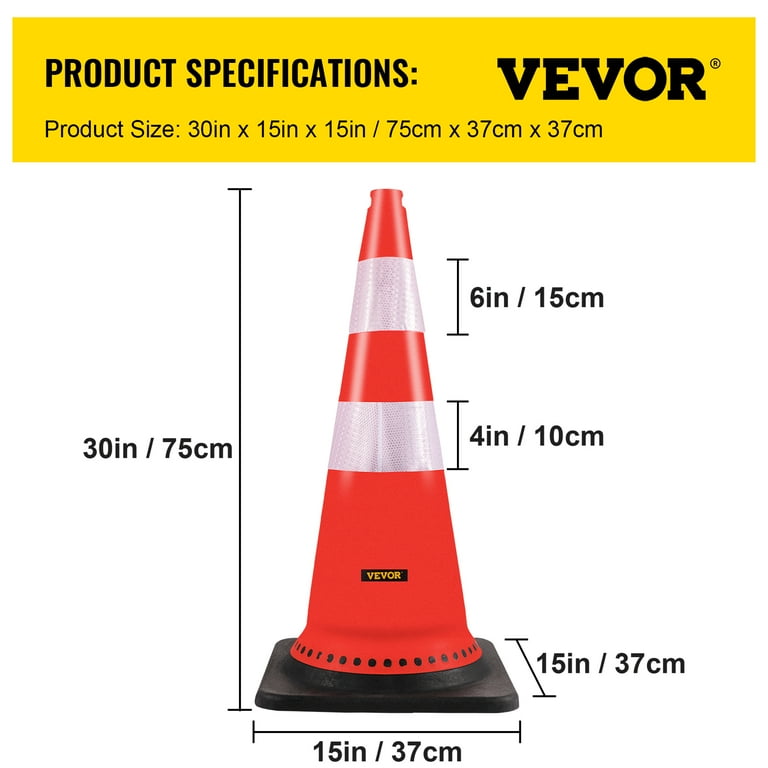 Rubber Traffic Cones Black