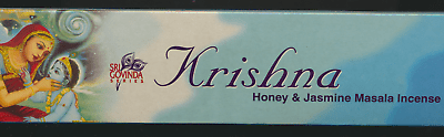 Sarathi Krishna Honey & Jasmine Masala Incense, 15 Stick Box - Walmart.com