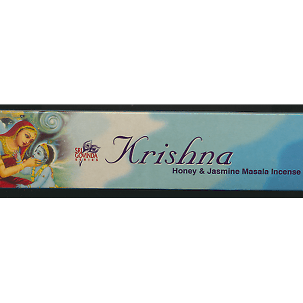 Sarathi Krishna Honey & Jasmine Masala Incense, 15 Stick Box - Walmart.com