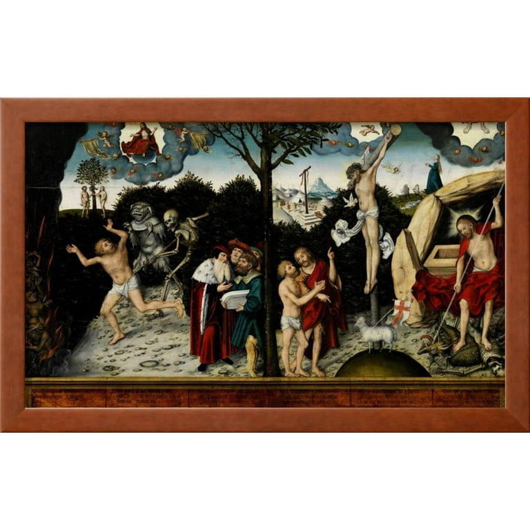 Lucas Cranach The Elder Allegory Of Law And Grace