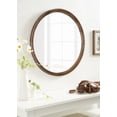 Kate and Laurel Hatherleigh Modern Farmhouse Round Wooden Wall Mirror ...