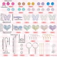 1 Box 203Pcs DIY Cute Phone Charm Kit Beaded Phone Chain Kit with ...
