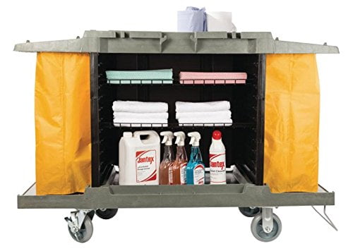 Hotel Cart Housekeeping Room Service Cart H 39" x L 60" X W 21" AF08159 ...