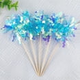 Kiskick Glittering Happy Birthday Cake Toppers 5pcs Colorful Diy