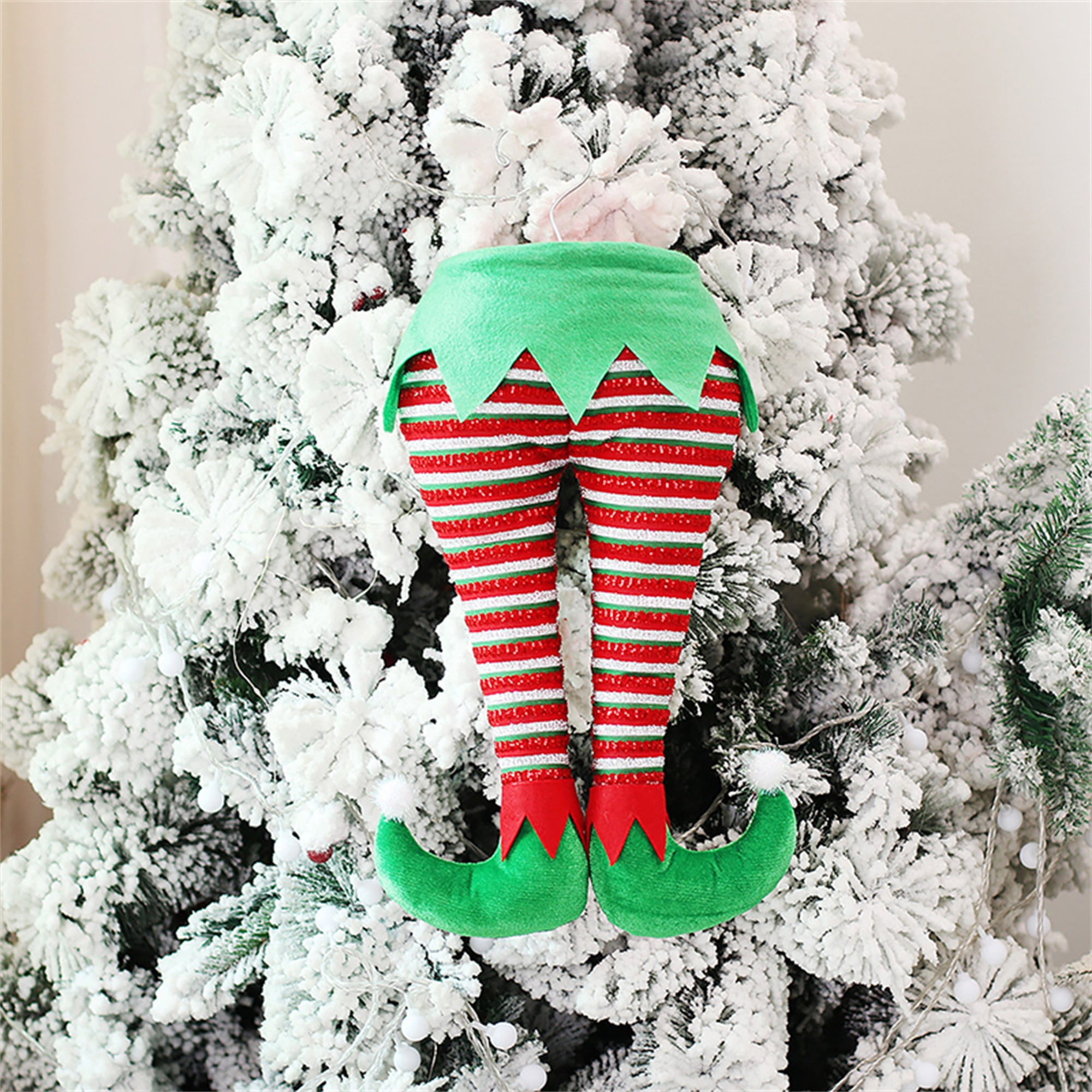 hirigin Christmas Elf Legs Doll Stuffed Legs Plush Santa Elf Legs ...