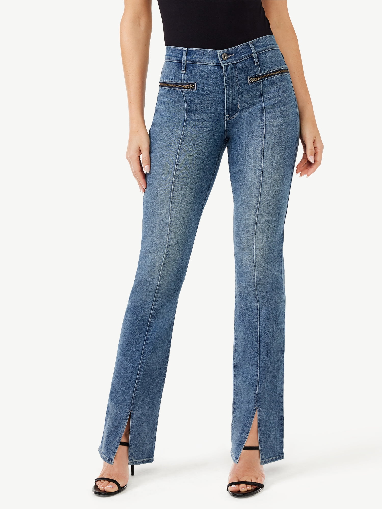 Sofia Jeans Women's Aura High Rise Skinny Kick Boot Jeans - Walmart.com
