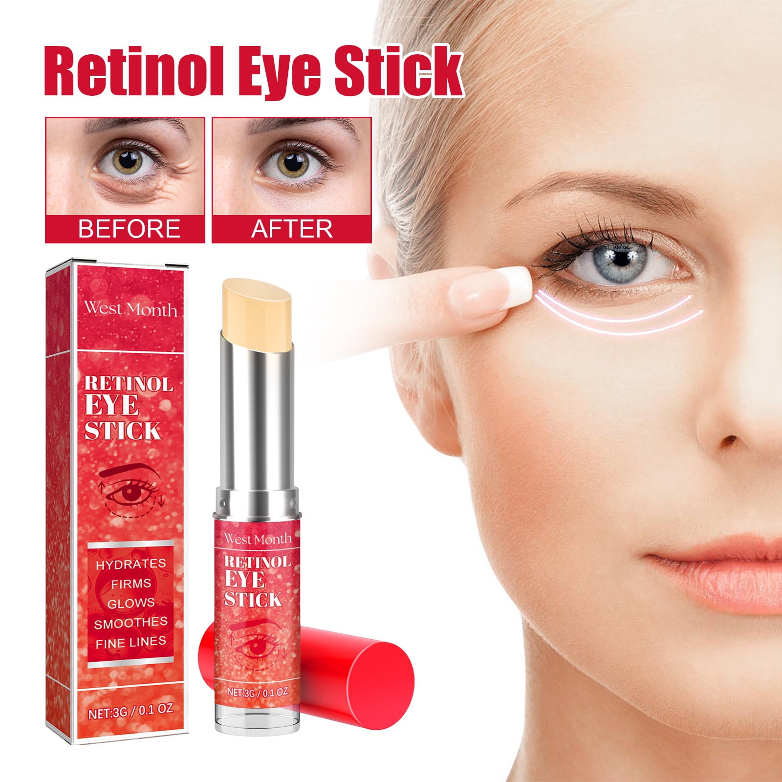 Retinol Eye Stick , Círculos oscuros, hinchazón, envejecimiento ...