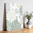 Canvas Wall Art Coral Canvas Art Print Starfish Seashell Pictures Wall ...