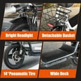 HOTEEL Electric Scooter with 14" Tires Electric Bike, 500W Peak Motor ...