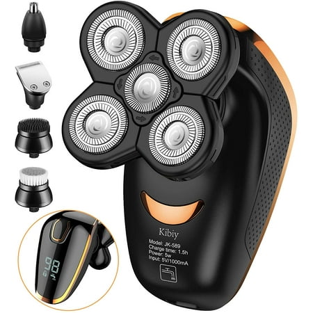 Electric Shavers for Men, HSD 5 in 1 Bald Head Shaver with LED Display ...