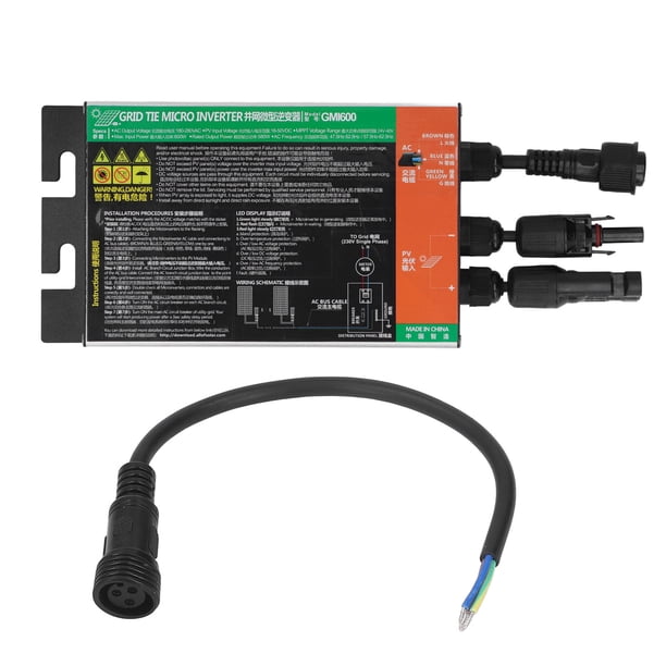Solar Micro Inverter, AC 120V Solar Microinverter High Efficiency Wide ...