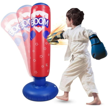 Inflatable Punch Bag for Adult，Free Standing Boxing Bag for Immediate ...