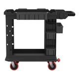 Suncast Commercial Heavy-Duty Plus 2-Shelf Utility Cart, 34-13/16"H x ...