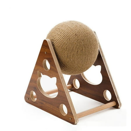 Kitten Scratcher Toy Cat Scratcher Toy Ball Wood Scratcher Pet Toy Cat ...