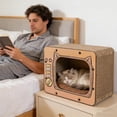 Cat Scratcher, Cardboard, With Tunnel And Bed, Suitable For Multiple ...