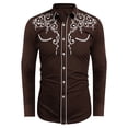Boys Western Denim Print Shirt Long Sleeve Casual Top Size 4-13Y Light ...