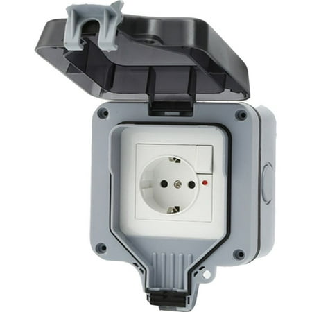 IP66 Waterproof Socket with Switch and Waterproof Junction Box, Outdoor ...