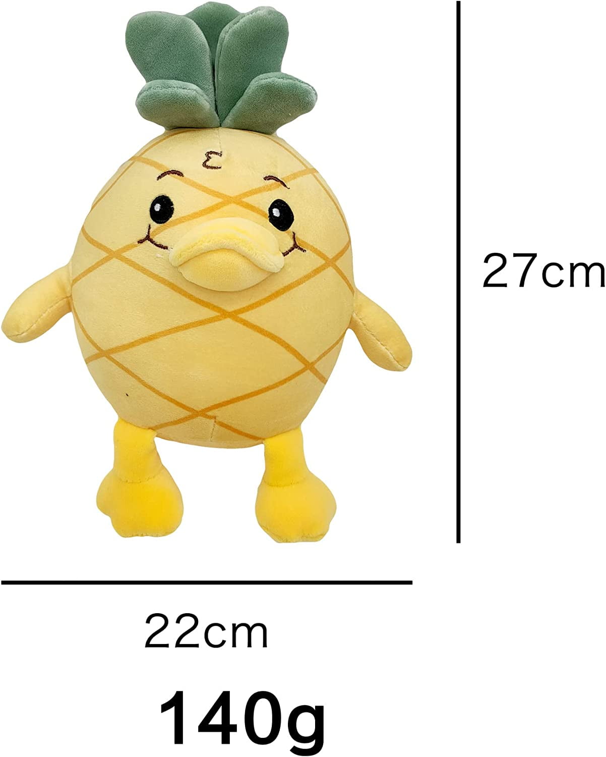 Peluche Georgie Pineapple con forma de pato supersuave para niños ...