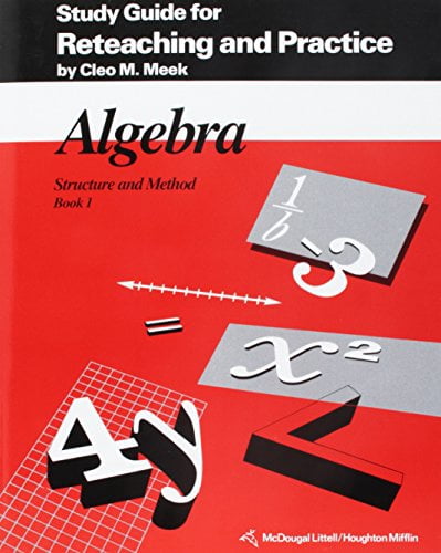 Pre-Owned Algebra Structure and Method, Book 1: Study Guide for ...