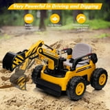 Joyspirit 12V Kids Ride-On Excavator Digger Truck, Remote Control ...
