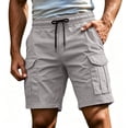 Cargo Shorts for Men Drawstring Waist Baggy Tactical Camo Shorts ...