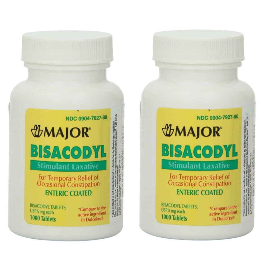 Major Laxative Bisacodyl 5mg Enteric coated Compare to Dulcolax 1000 ...