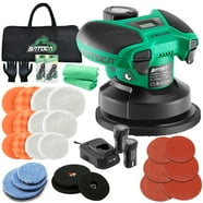 Astro Pneumatic 12V Cordless Variable Speed Palm Polisher with 2 ...