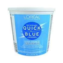 L'Oreal Quick Blue Hair Lightener, Platinum Brightener, Powder Bleach ...