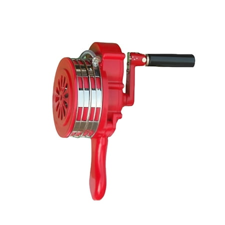Ustyle Hand Crank Siren Horn 110dB Manual Operated Metal Alarm Raid ...