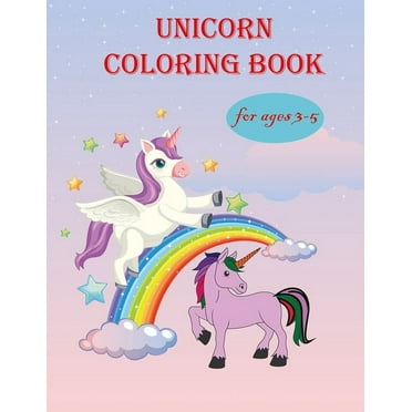 Unicorn Coloring Book: Magical Unicorn Coloring Book For Kids Age 4-8 ...